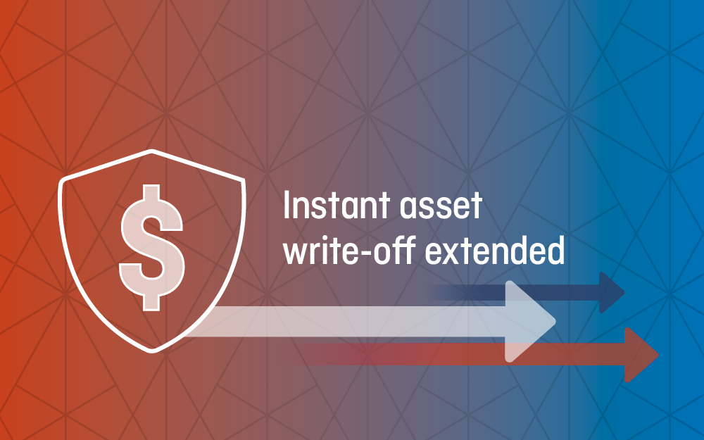 Instant Asset Write-off Extended | Scott Partners